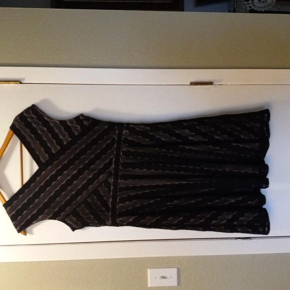 Established 1952 | Dresses | Established 952 Black Lace Dress Cream ...